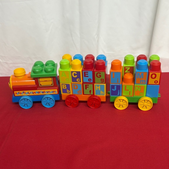 Mega Bloks | Toys | Mega Bloks Colorful Alphabet Train Toy Missing ...